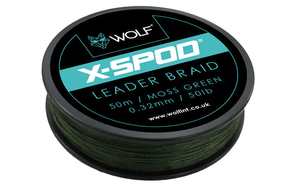 Wolf X-Spod Shock Leader Braid 50lb – Totally Hooked Ltd